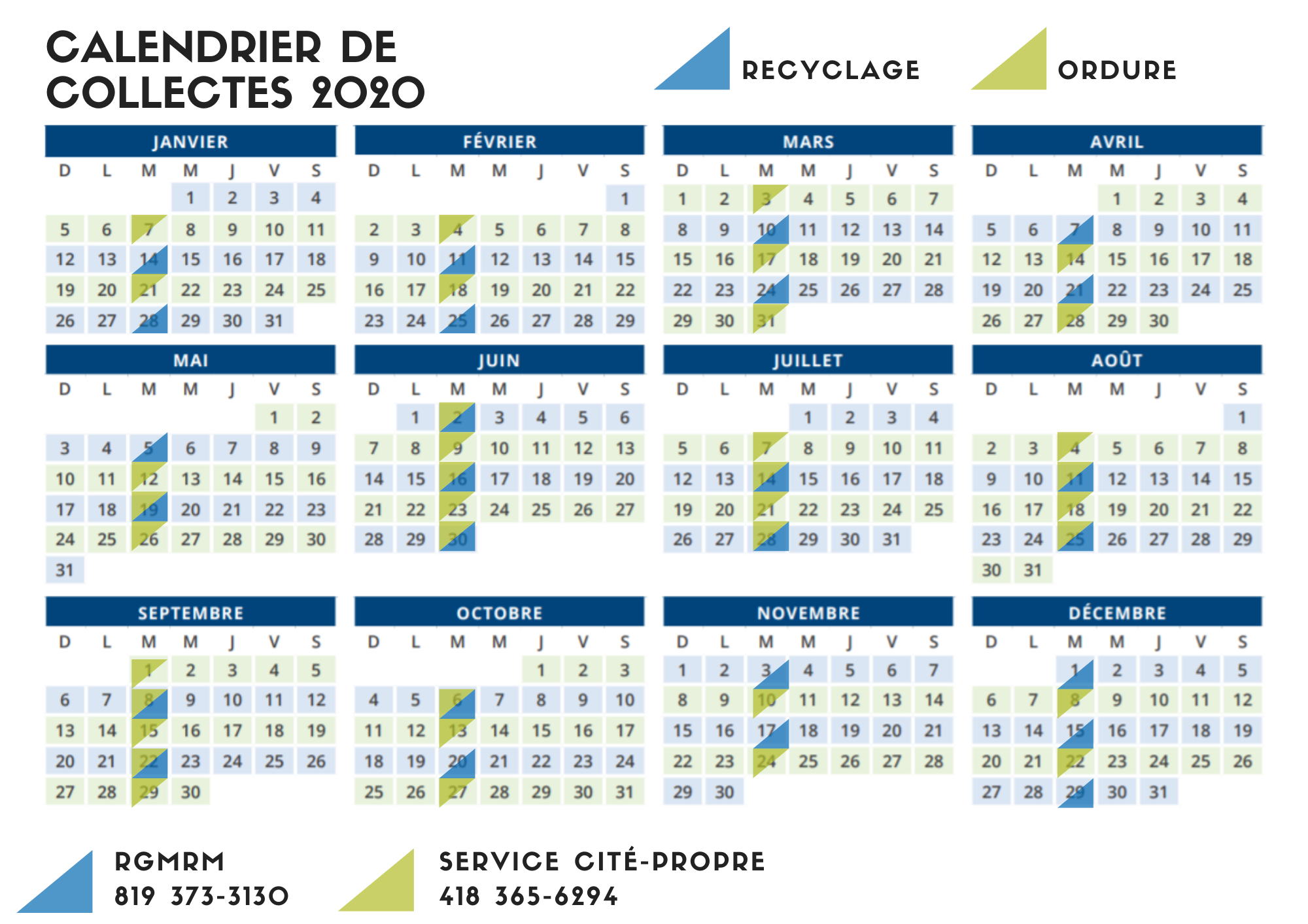 Collectes des déchets et matières recyclables – Municipalité de Grandes ...